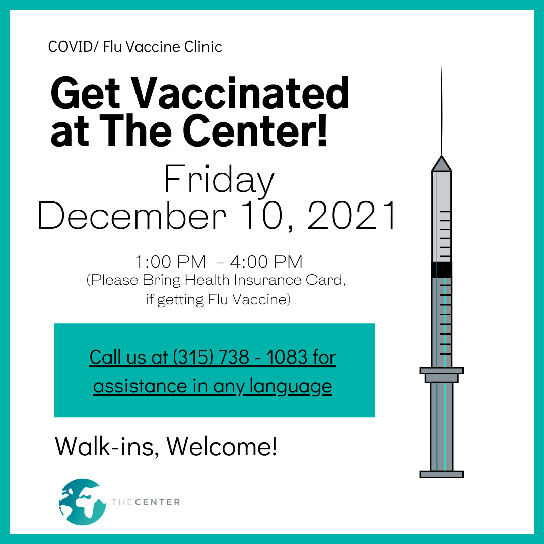 COVID 19 & Flu Vaccine Clinic | The Center