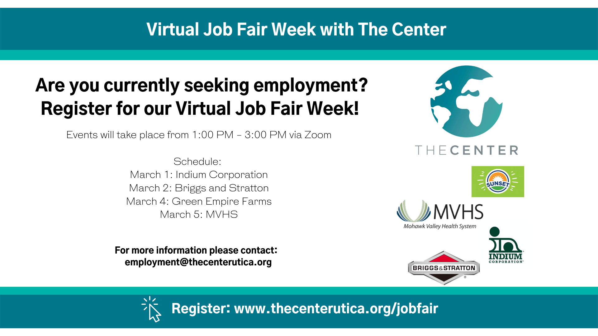 Virtual Job Fair Week | The Center