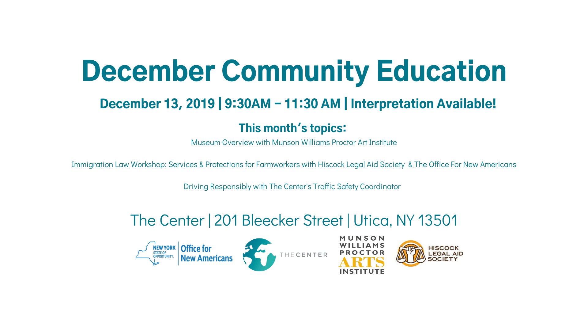 Multilingual Community Education | The Center