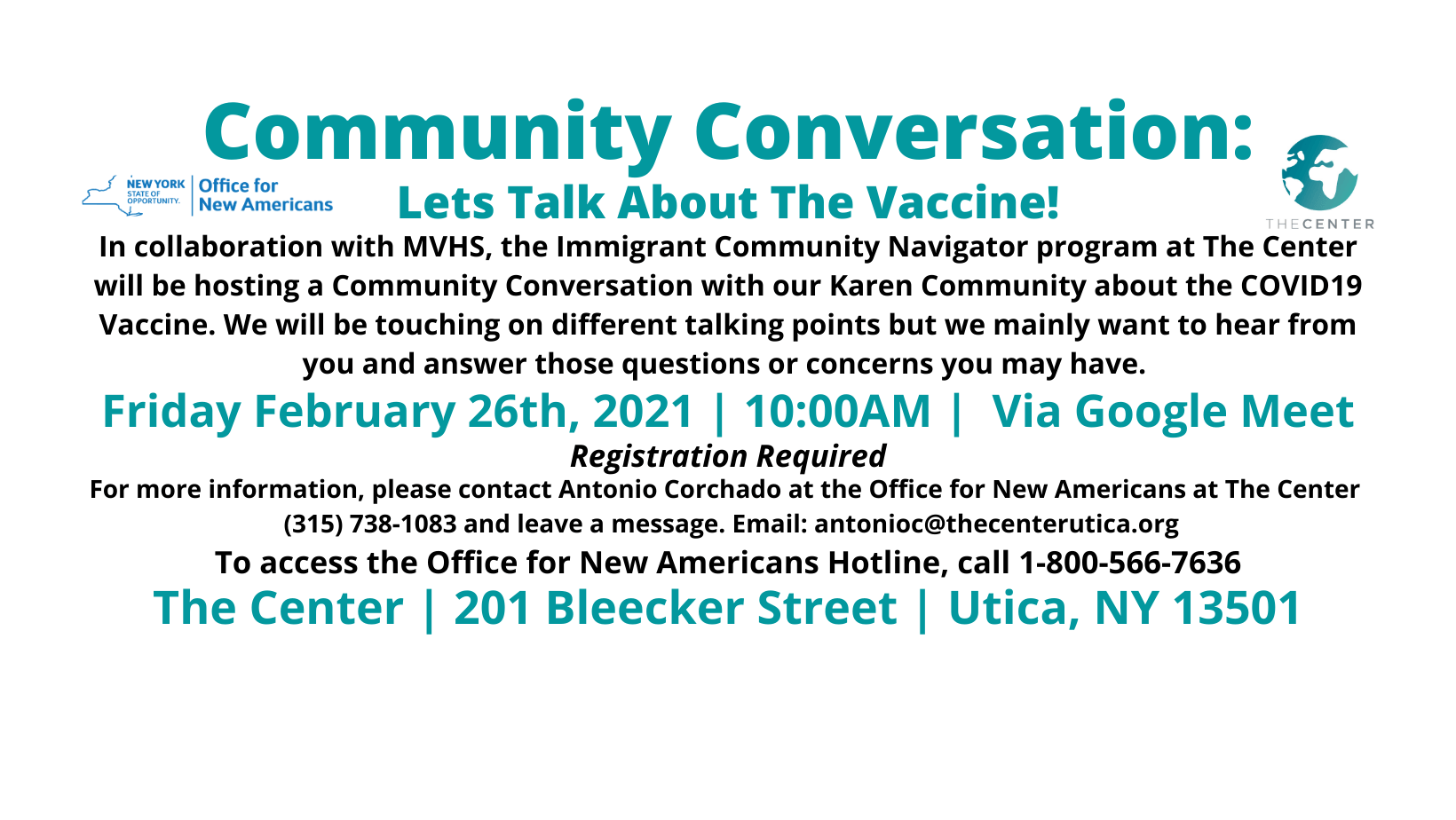 ONA Navigator Community Conversation: Let's talk about the vaccine ...
